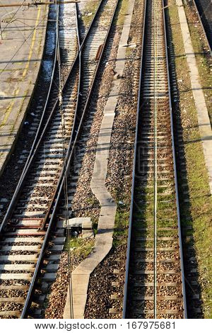 Railroad - Aerial View Image & Photo (Free Trial) | Bigstock