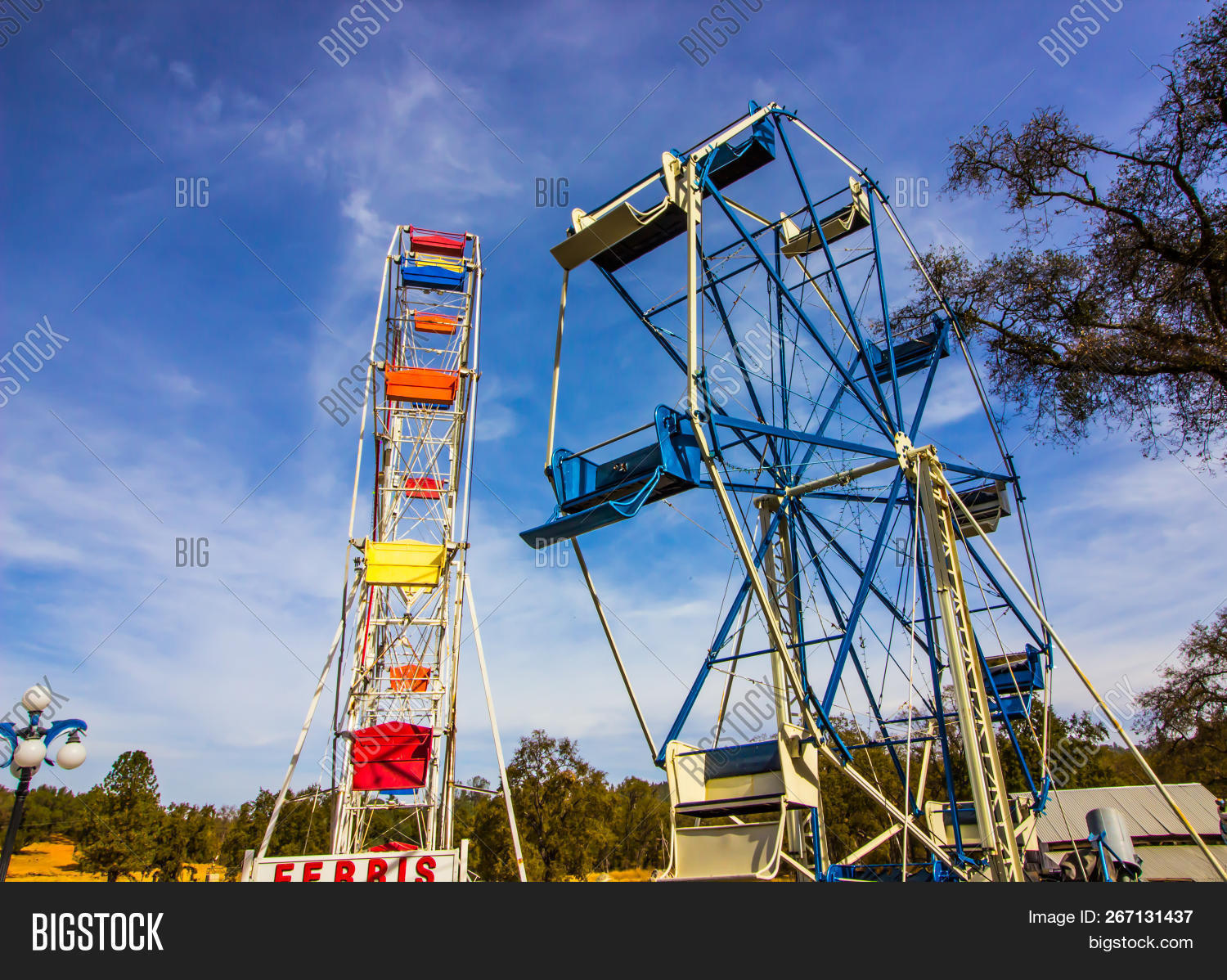 Two Old Ferris Wheels Image & Photo (Free Trial) | Bigstock