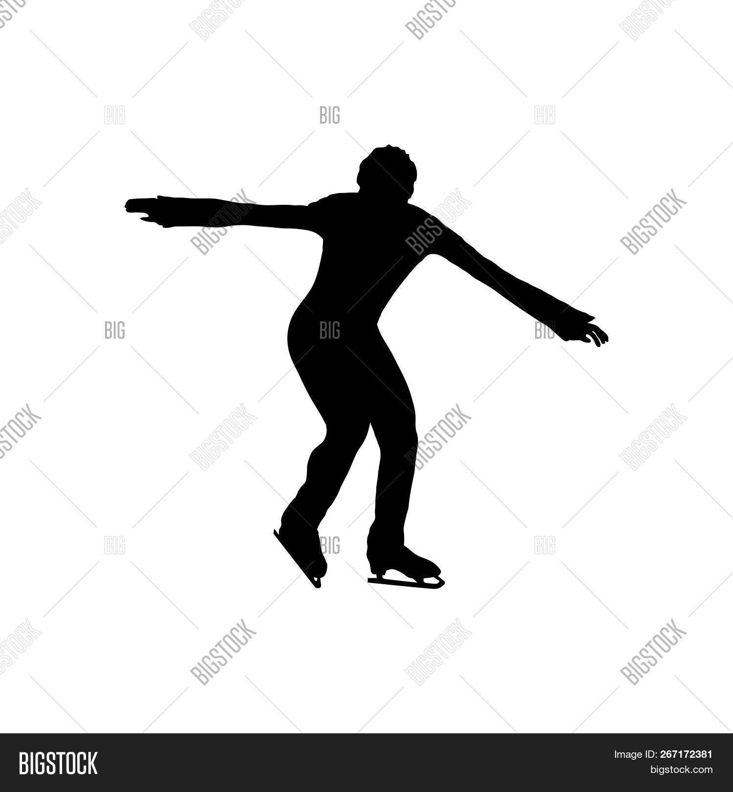 Figure Skate Man Vector & Photo (Free Trial) | Bigstock