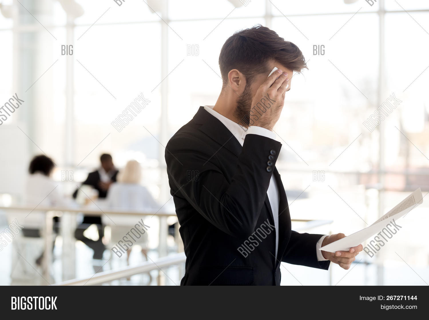 Nervous Male Employee Image & Photo (Free Trial) | Bigstock