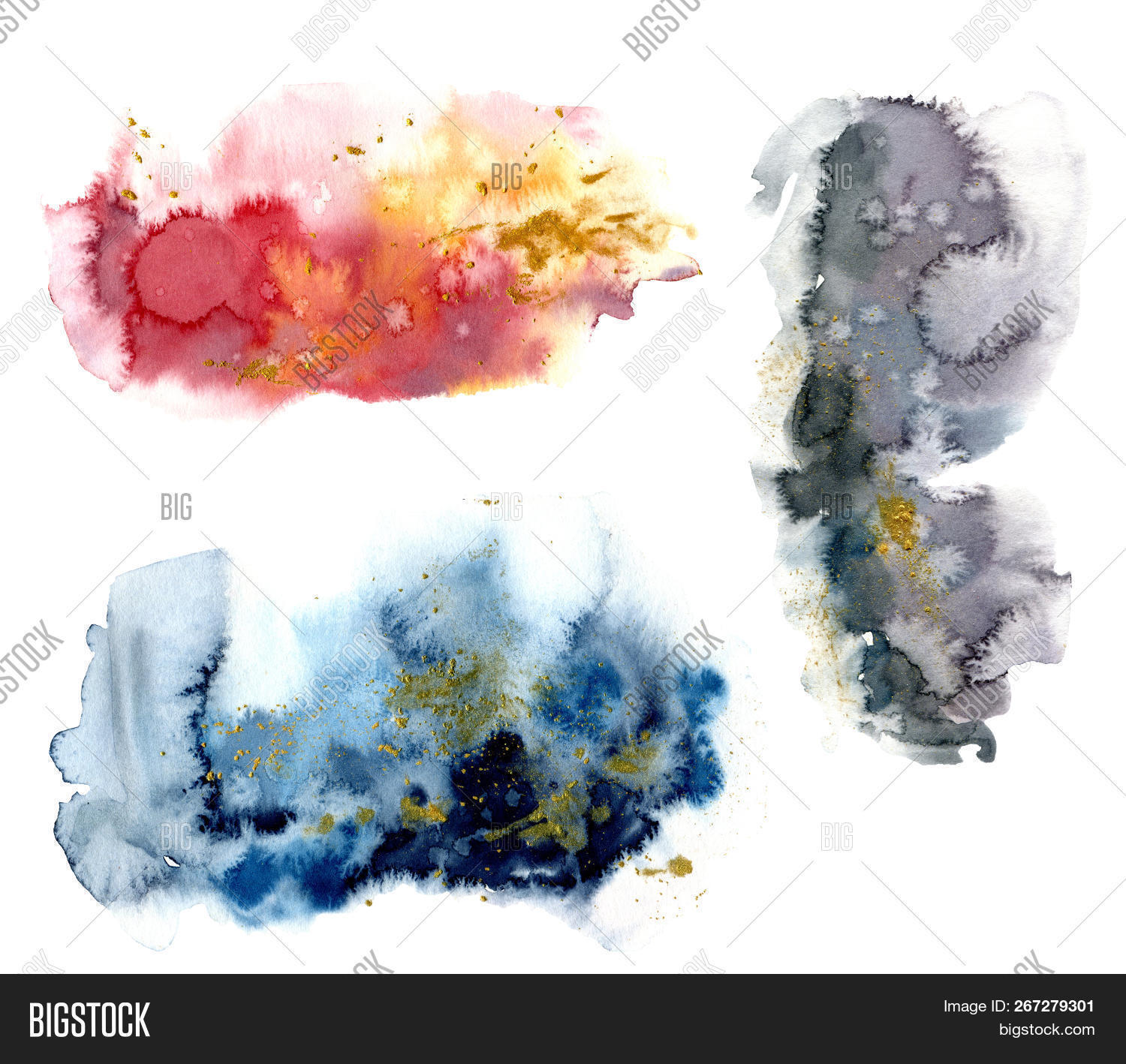 Watercolor Set Red, Image & Photo (Free Trial) | Bigstock