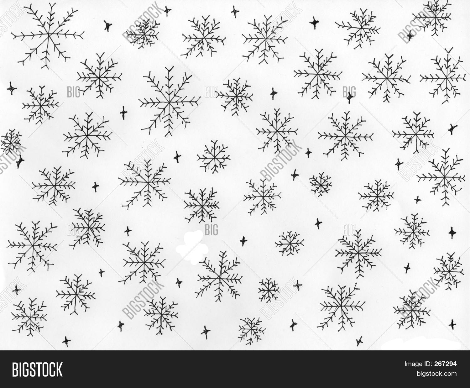 Hand Drawn Snowflakes Image & Photo (Free Trial) | Bigstock