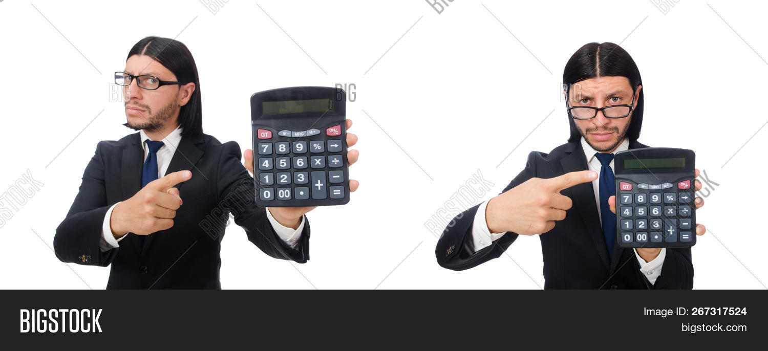 Man Calculator Image & Photo (Free Trial) | Bigstock