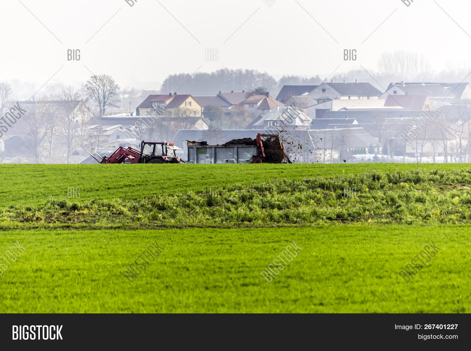 Late Autumn. Tractor Image & Photo (Free Trial) | Bigstock