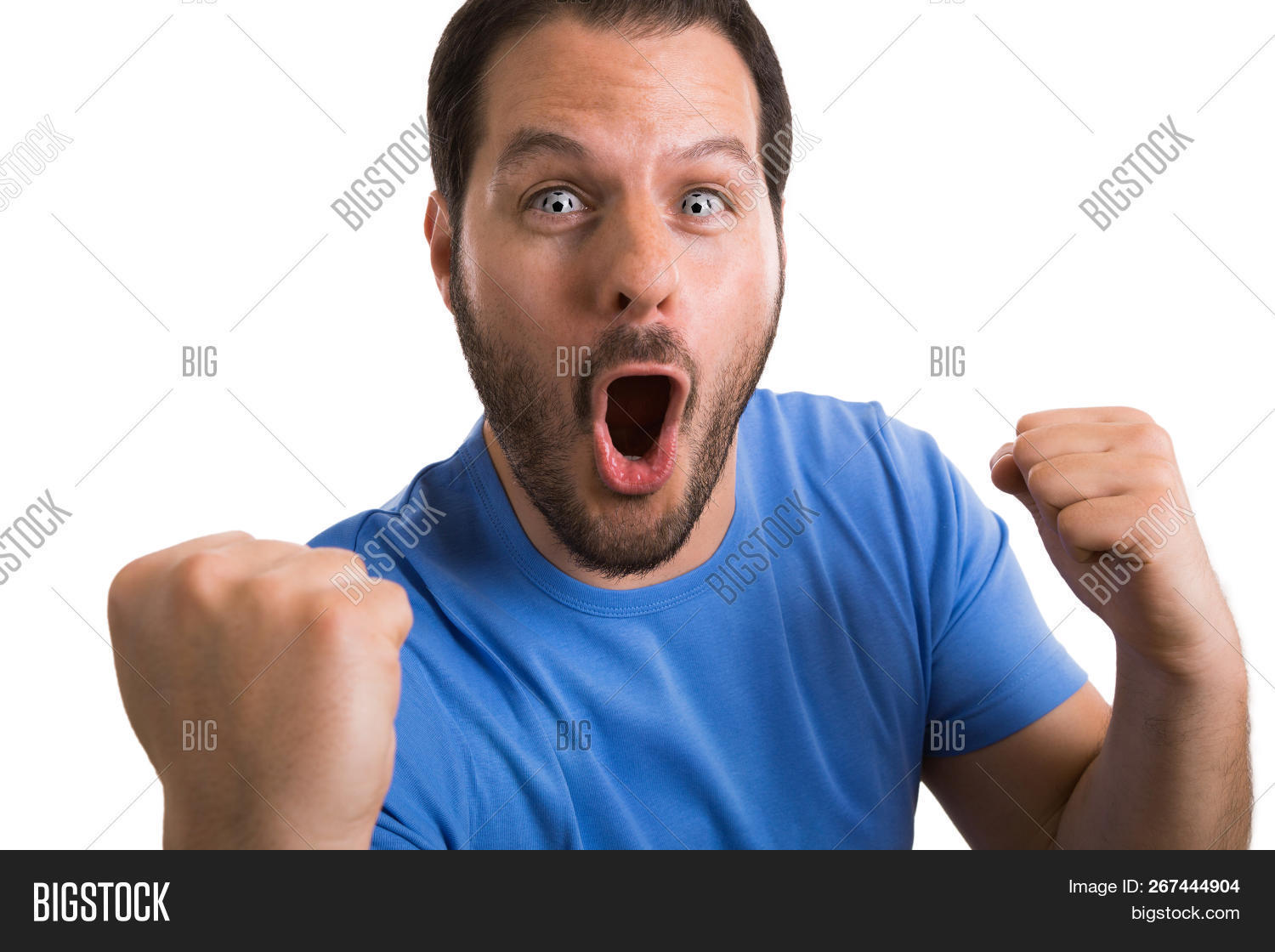 Soccerball Fan Blue Image & Photo (Free Trial) | Bigstock