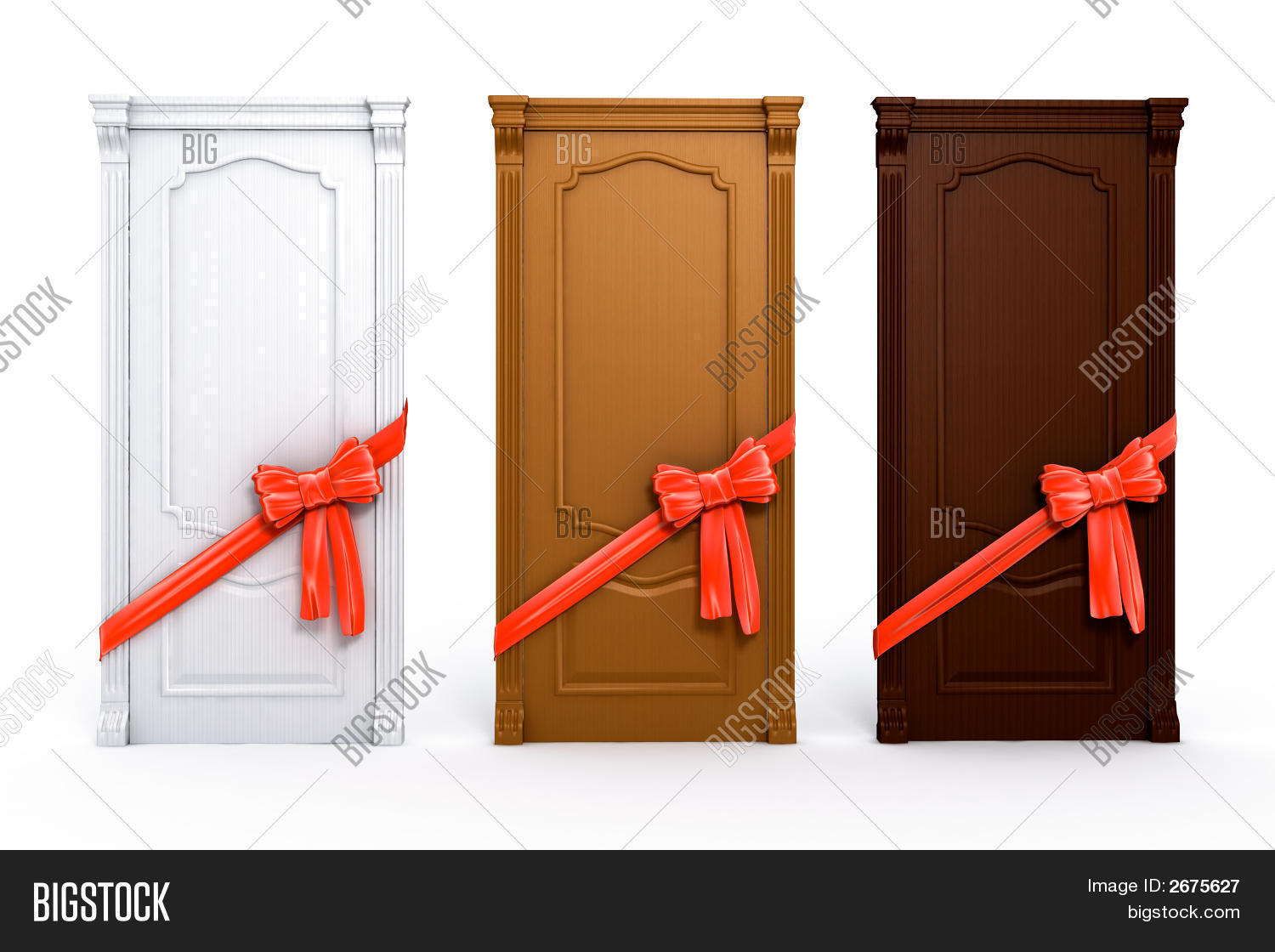 Door Red Bow House Image & Photo (Free Trial) | Bigstock