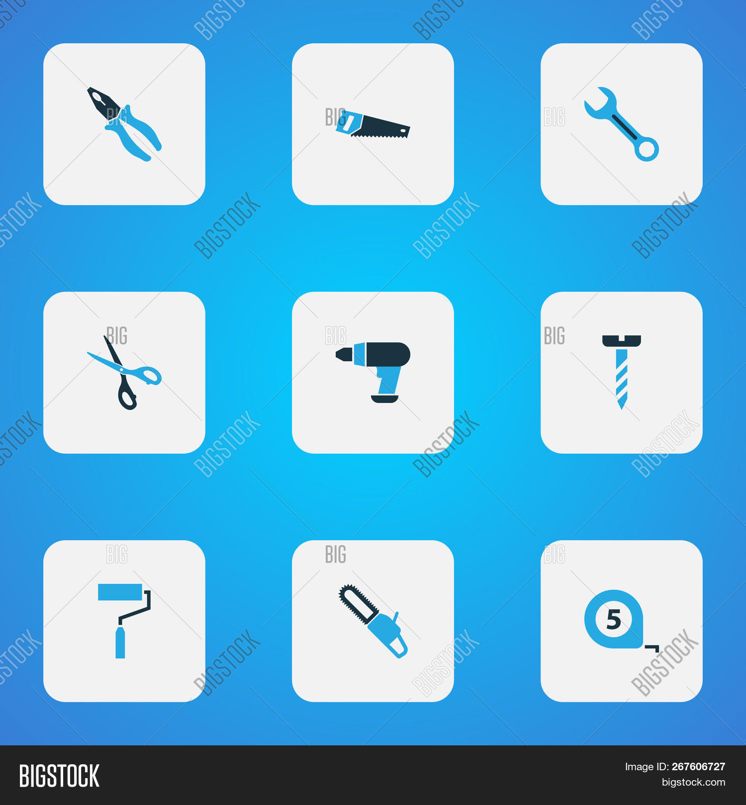 Handtools Icons Image & Photo (Free Trial) | Bigstock