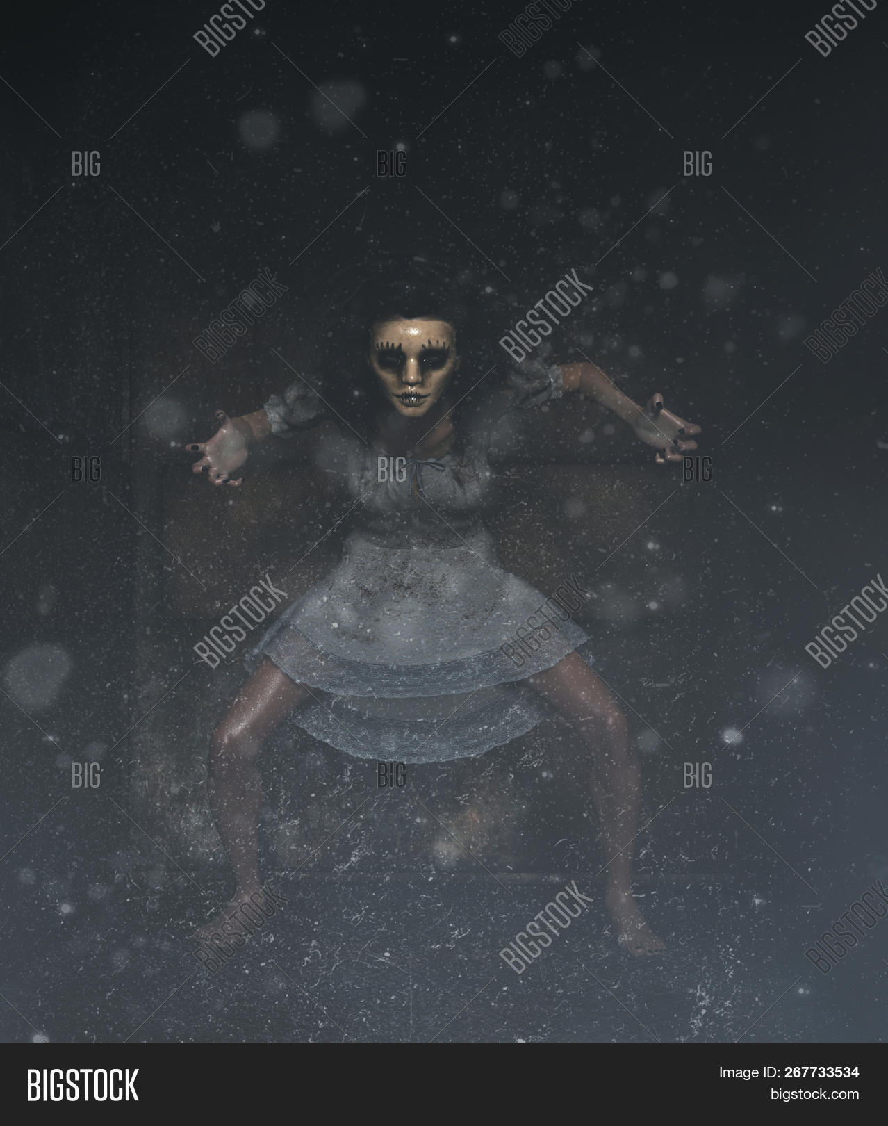 Ghost Woman Creepy Image & Photo (Free Trial) | Bigstock