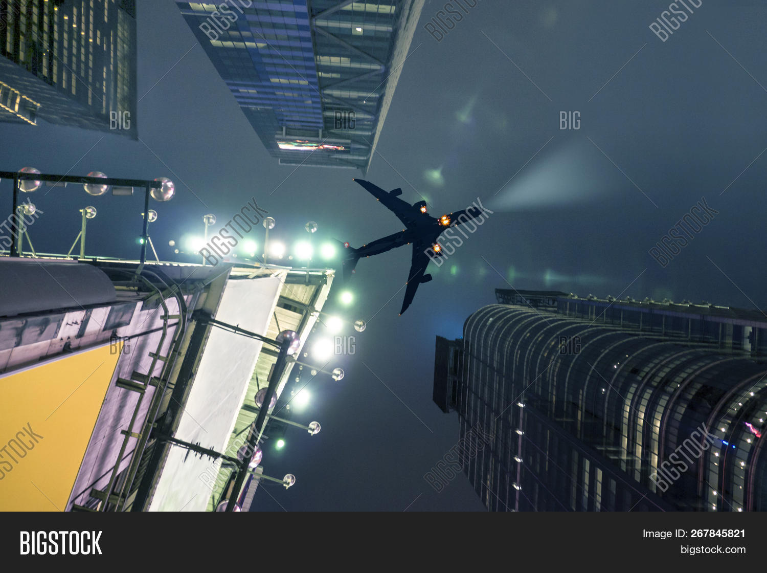 Plane Flying Over New Image & Photo (Free Trial) | Bigstock