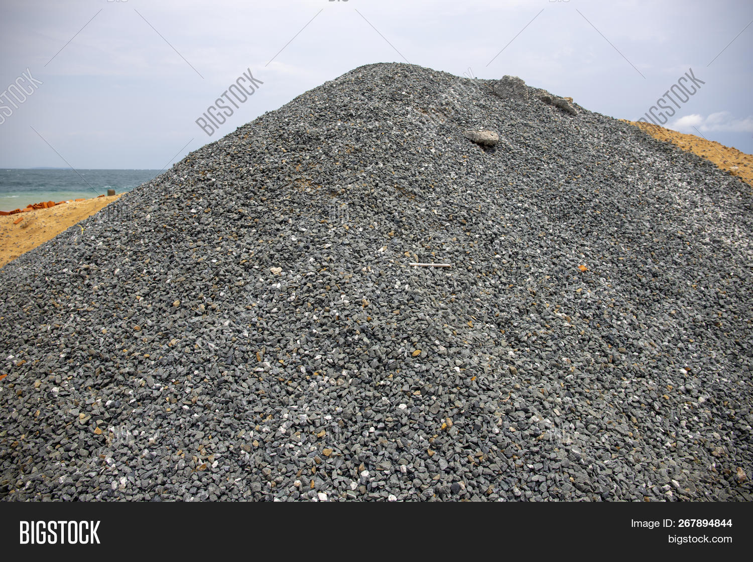 Huge Pile Grey Gravel Image & Photo (Free Trial) | Bigstock
