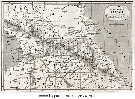 Old Caucasus Map. Image & Photo (Free Trial) | Bigstock