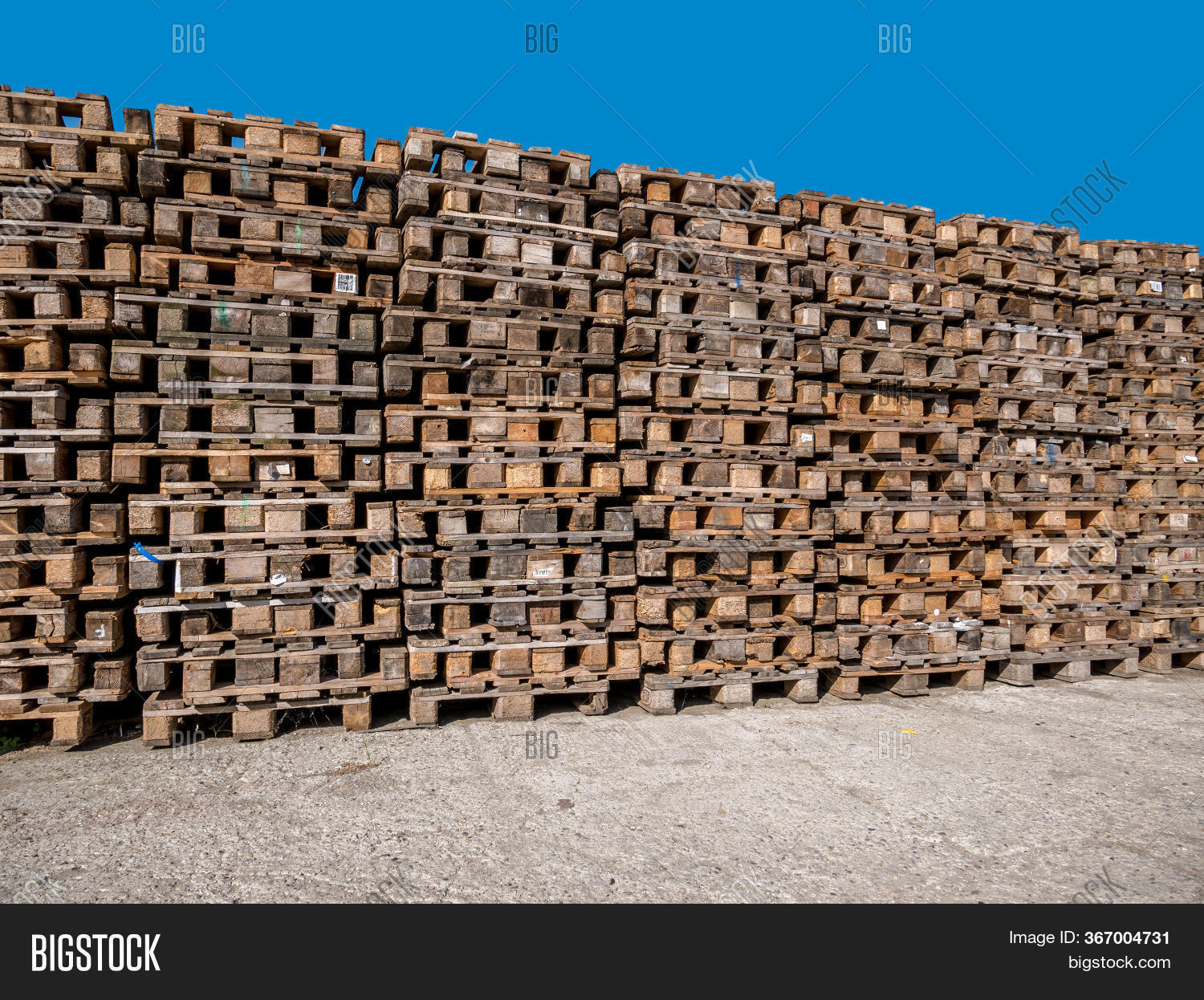 Stacked Wooden Pallets Image & Photo (Free Trial) | Bigstock