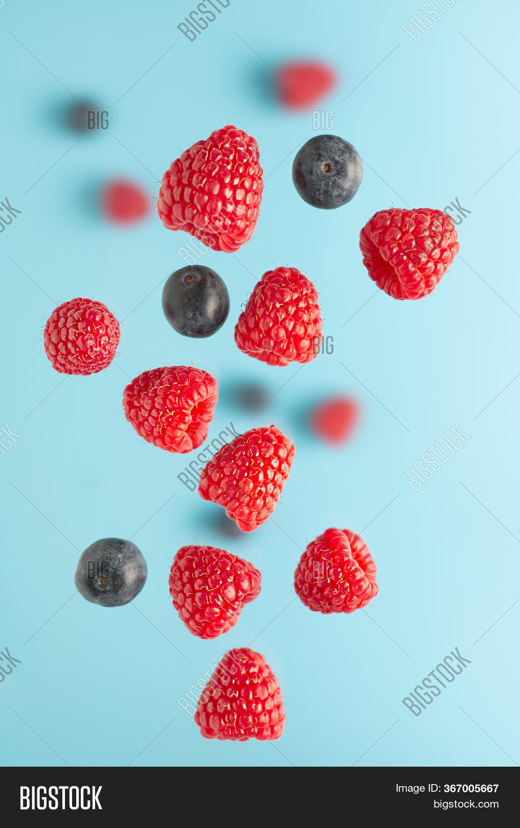 Flying Berries Over Image & Photo (Free Trial) | Bigstock