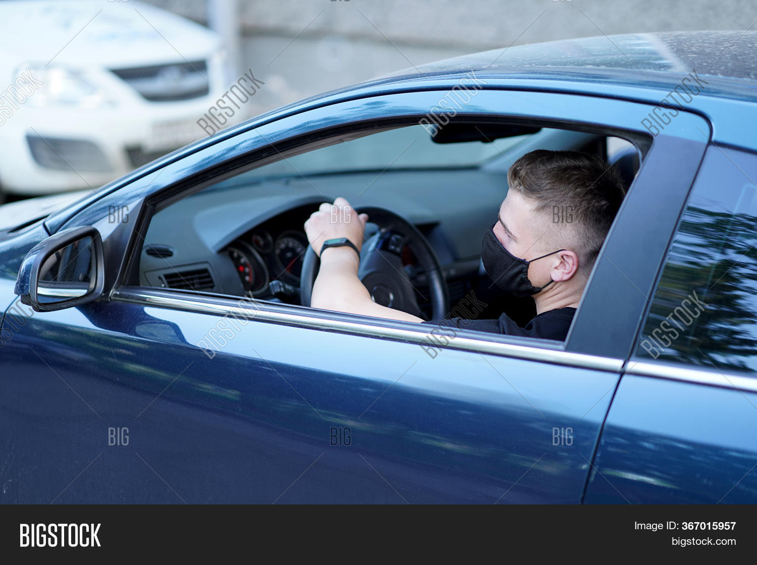 Guy Sitting Car Behind Image & Photo (Free Trial) | Bigstock