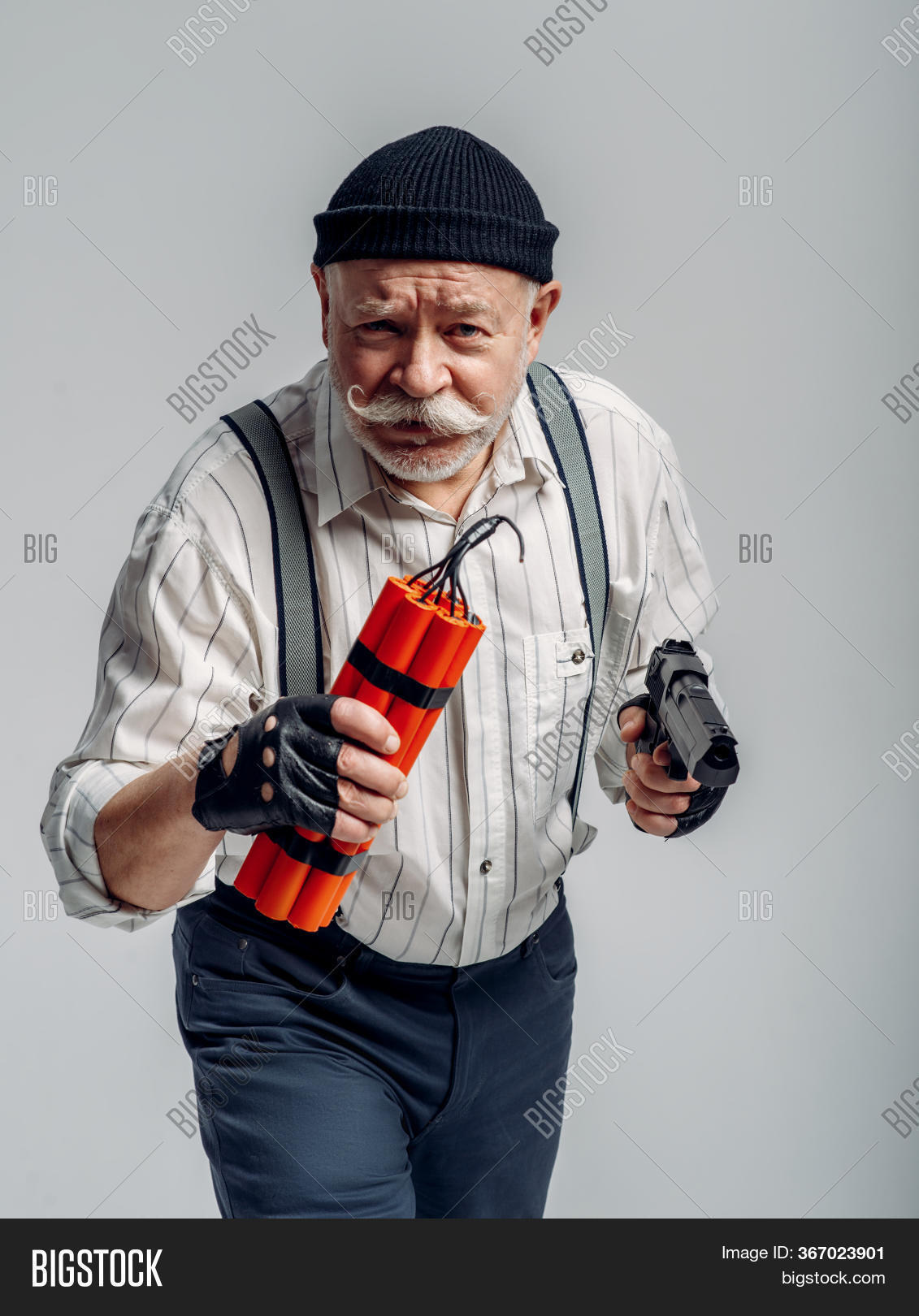 Elderly Robber Poses Image & Photo (Free Trial) | Bigstock