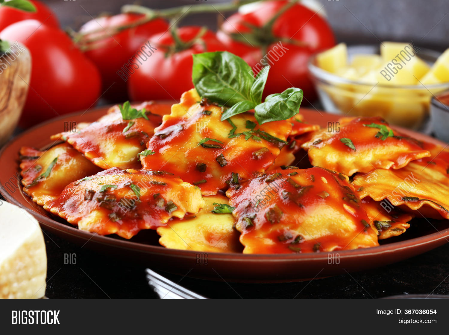 Ravioli Tomato Sauce Image & Photo (Free Trial) | Bigstock