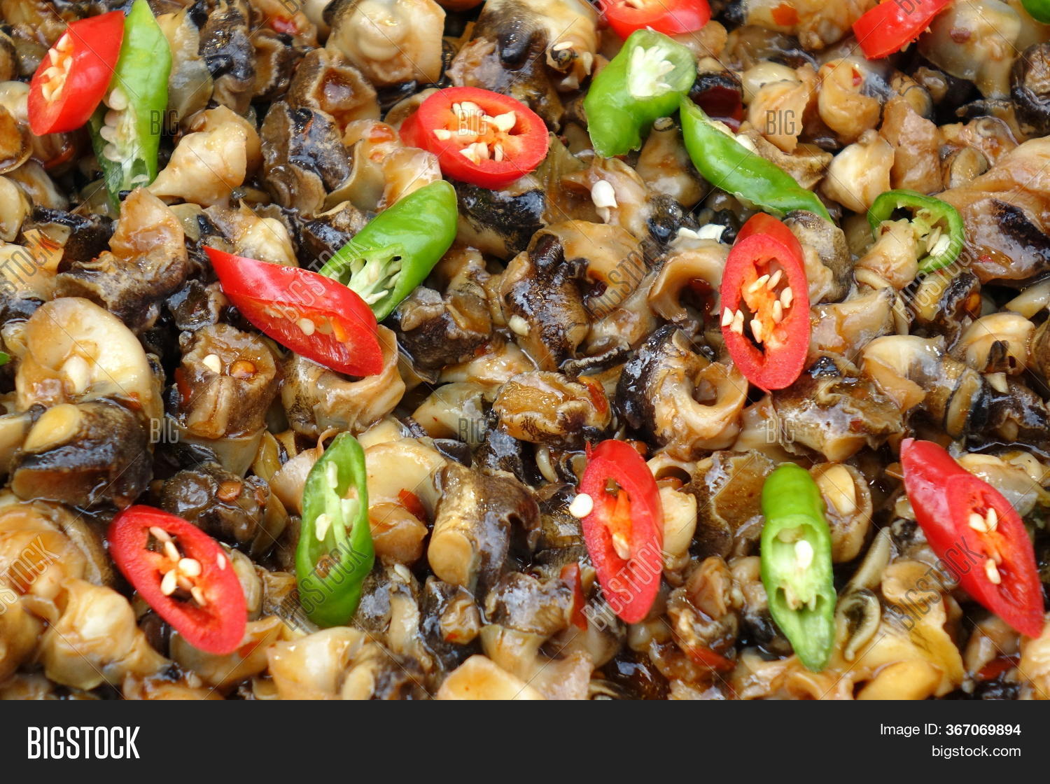 Fried Sea Snails Red Image & Photo (Free Trial) | Bigstock