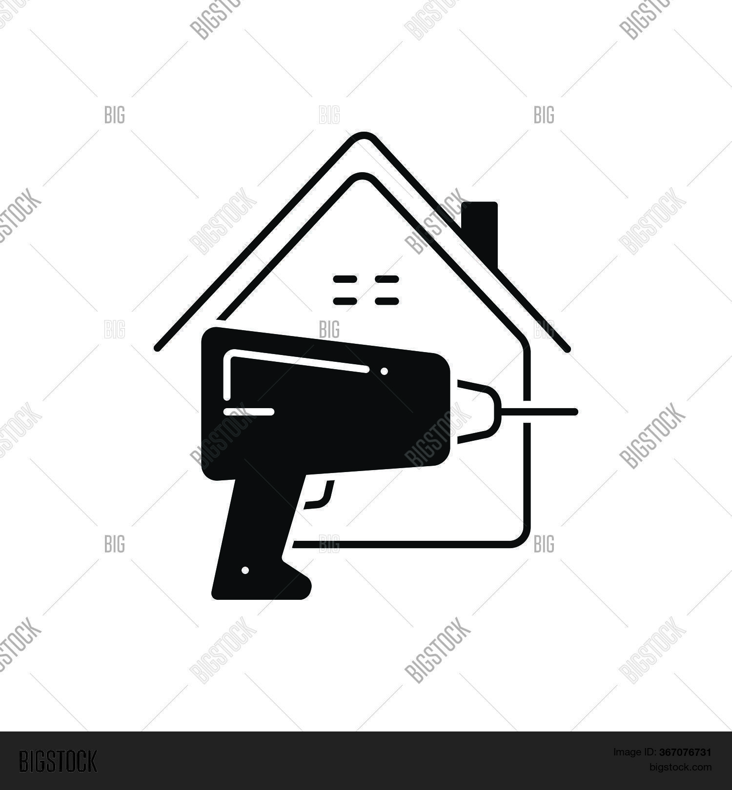 Black Solid Icon Home Vector & Photo (Free Trial) | Bigstock