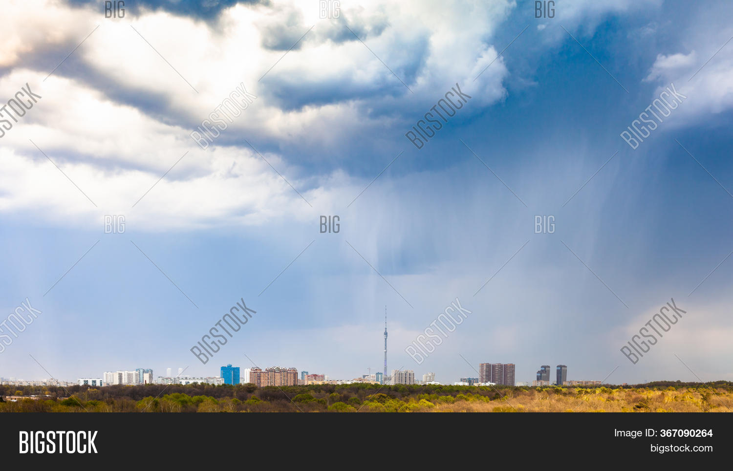 Panoramic View Rain Image & Photo (Free Trial) | Bigstock
