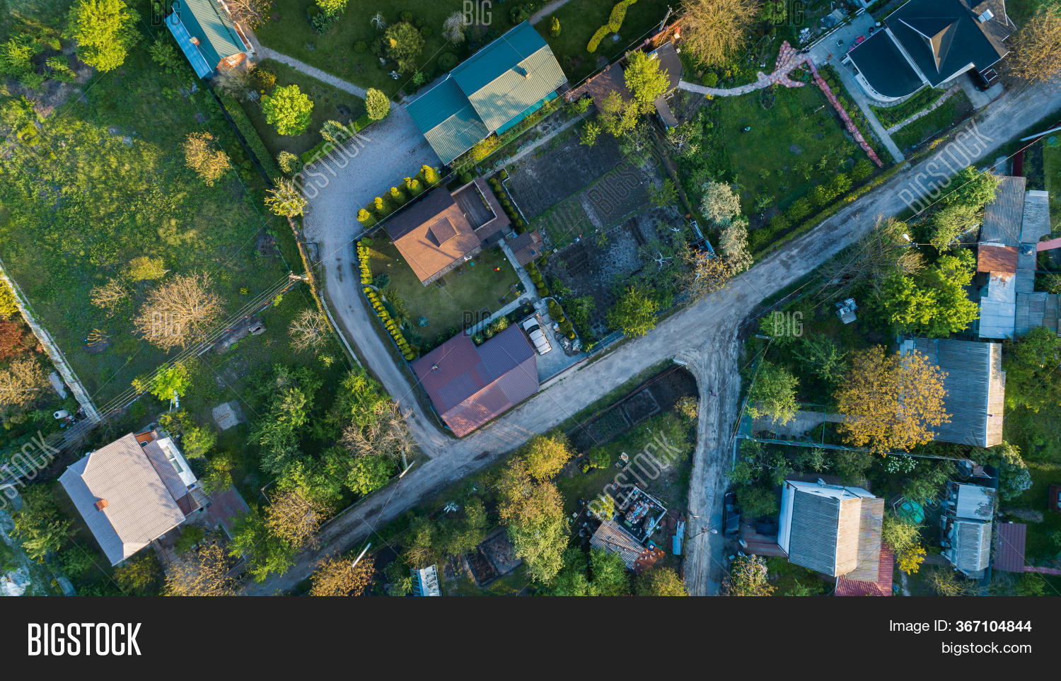 Top View Village Image & Photo (Free Trial) | Bigstock