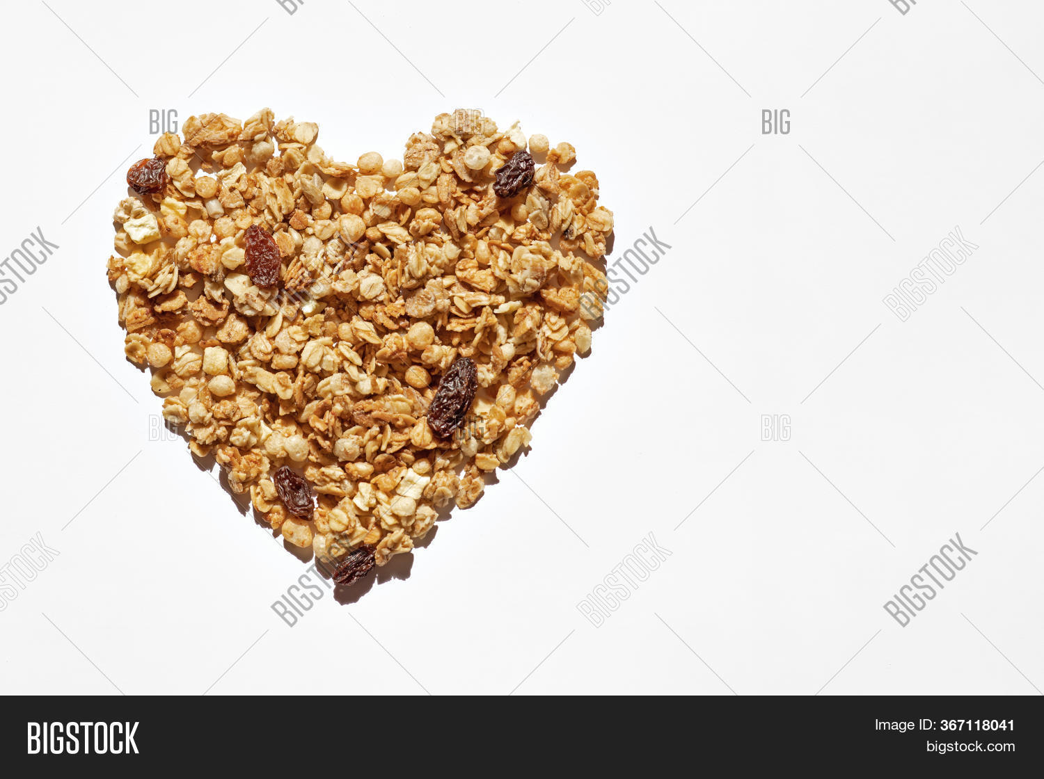 Granola Heart Shaped Image & Photo (Free Trial) | Bigstock