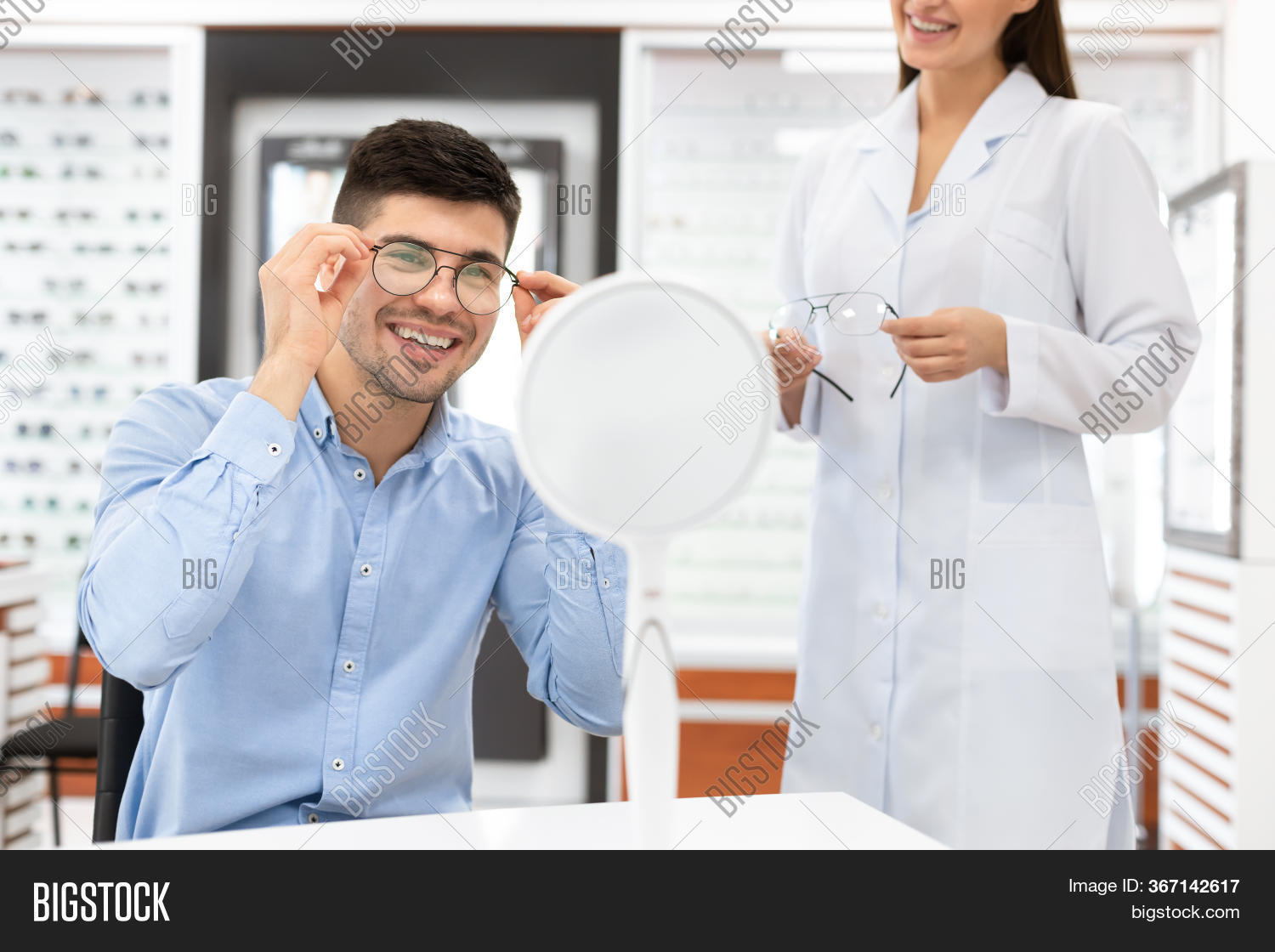 Optical Shop. Female Image & Photo (Free Trial) | Bigstock