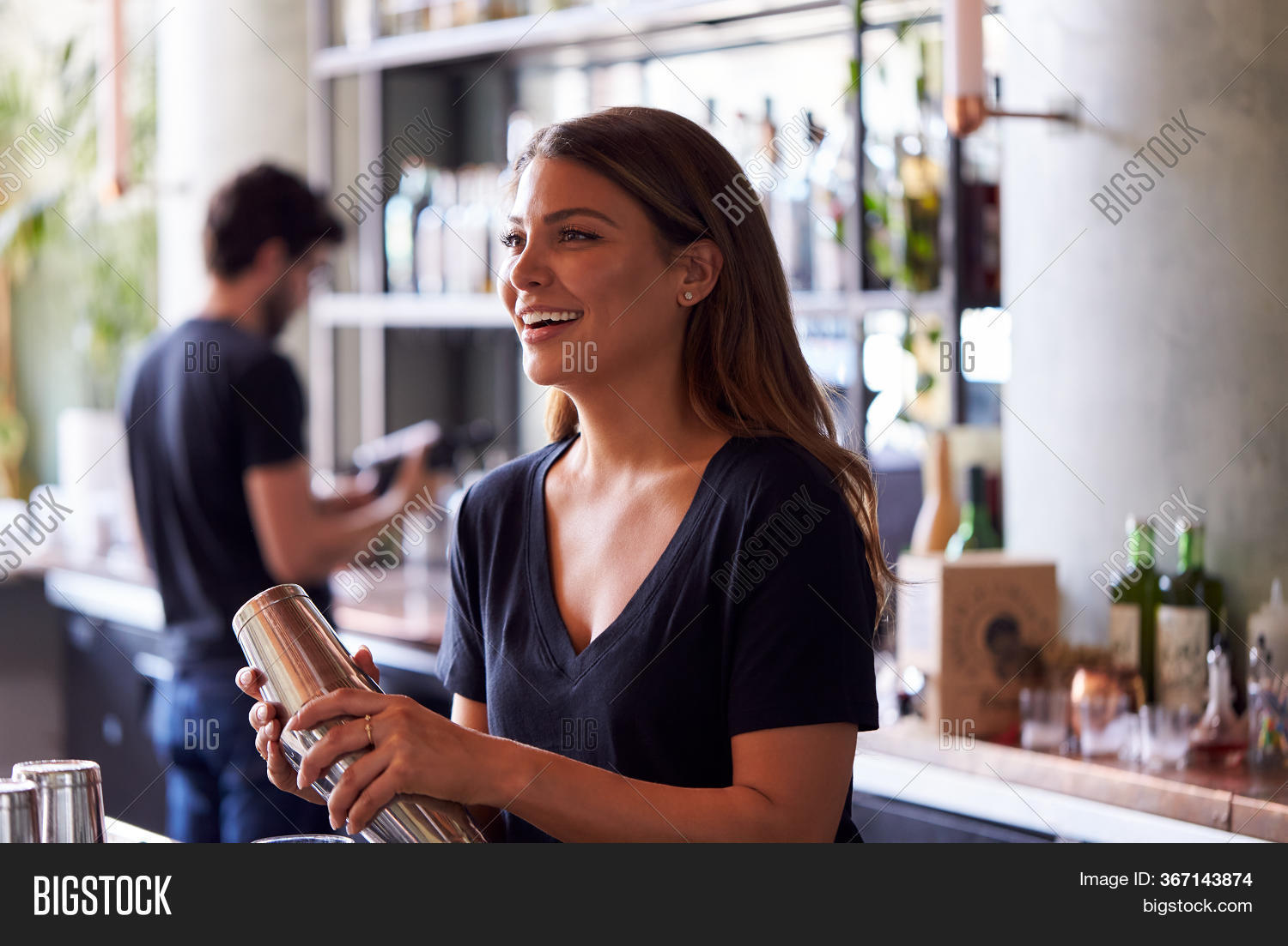 Female Bartender Image & Photo (Free Trial) | Bigstock
