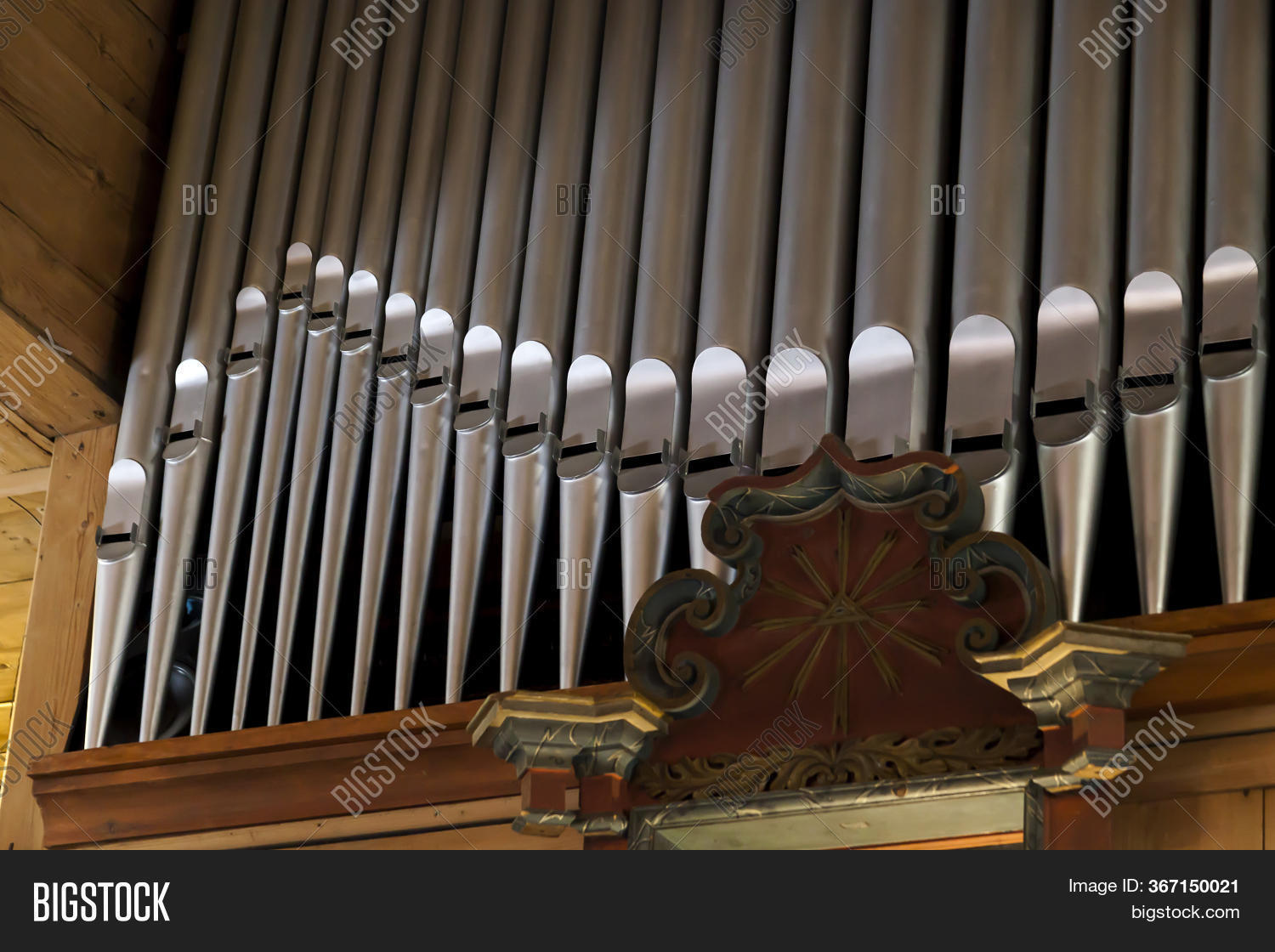Pipe Organ Wooden Image & Photo (Free Trial) | Bigstock