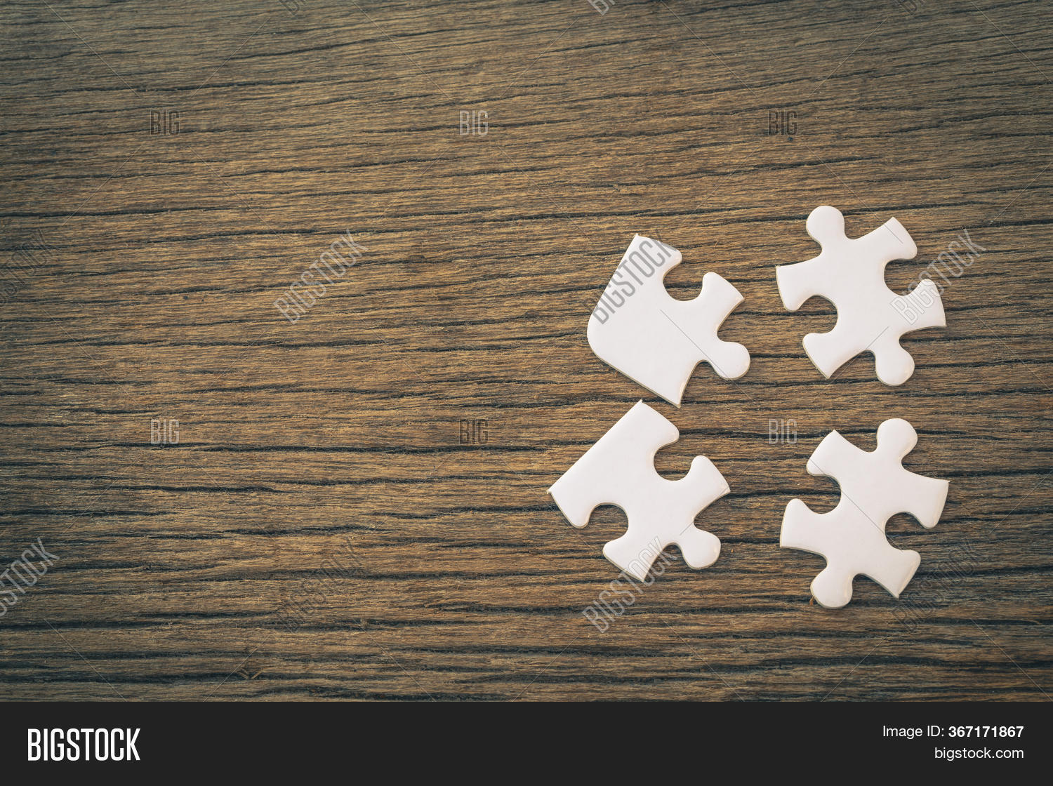 White Pieces Puzzle Image & Photo (Free Trial) | Bigstock