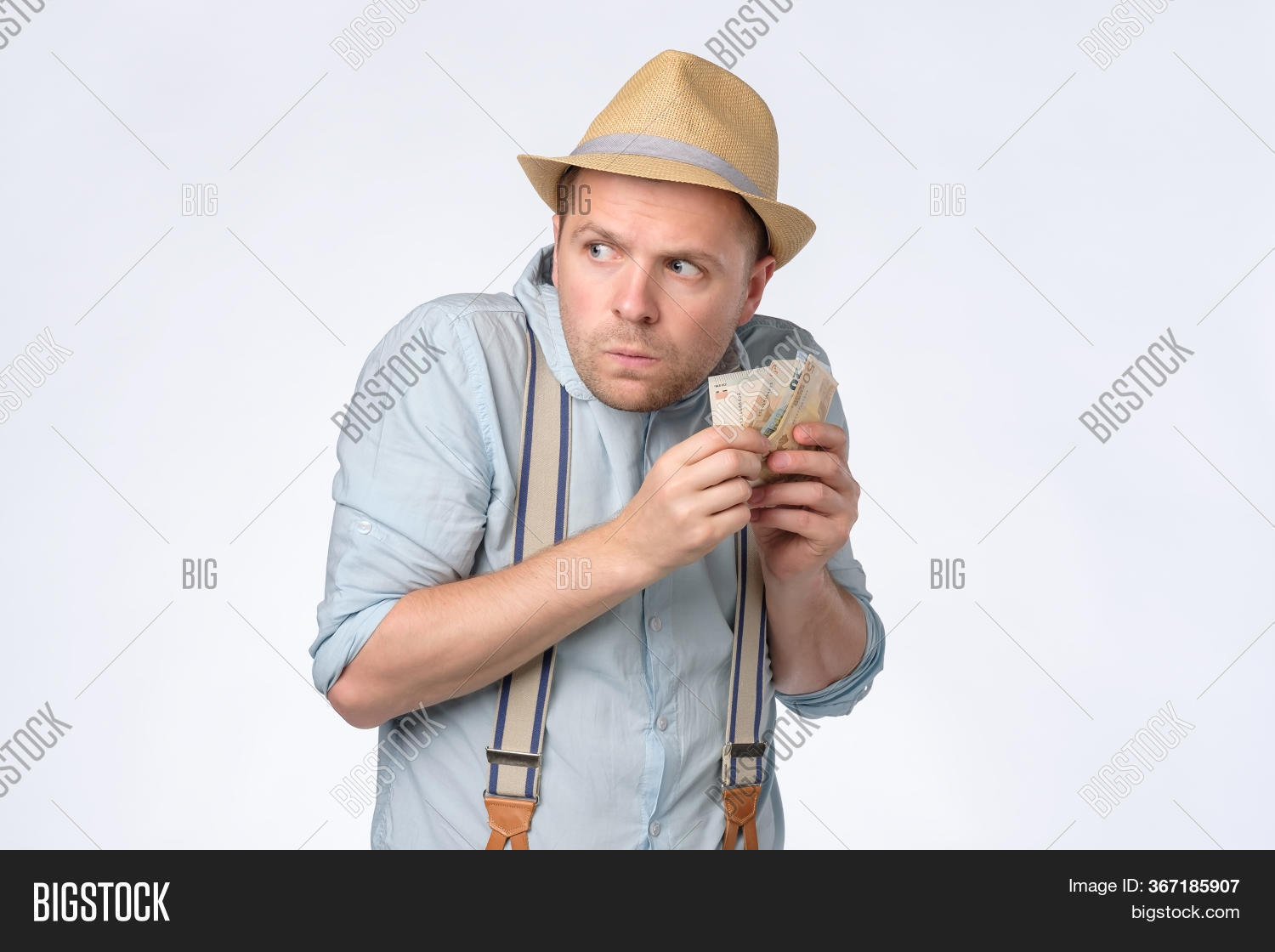 Young Greedy Man Image & Photo (Free Trial) | Bigstock