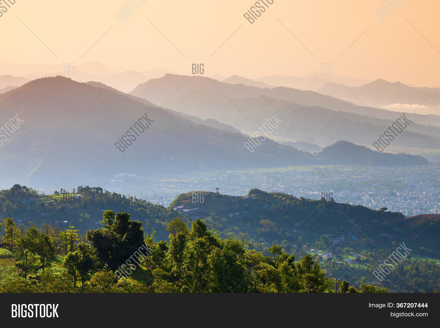 Himalaya Hills Aerial Image & Photo (Free Trial) | Bigstock