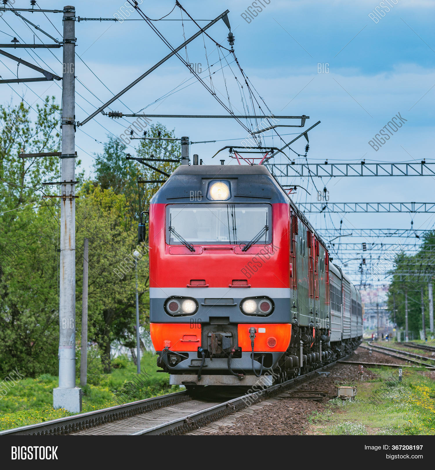 Passenger Train Moves Image & Photo (Free Trial) | Bigstock