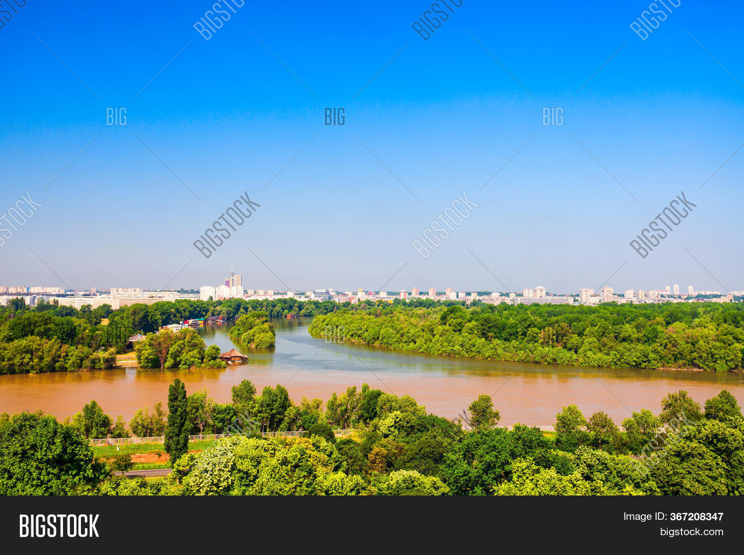Sava River Flows Into Image & Photo (Free Trial) | Bigstock