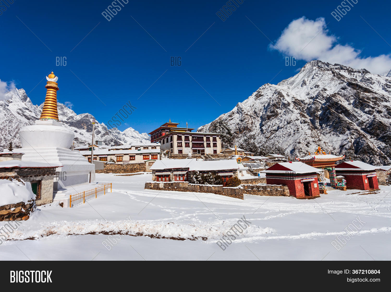 Tengboche Monastery Image & Photo (Free Trial) | Bigstock