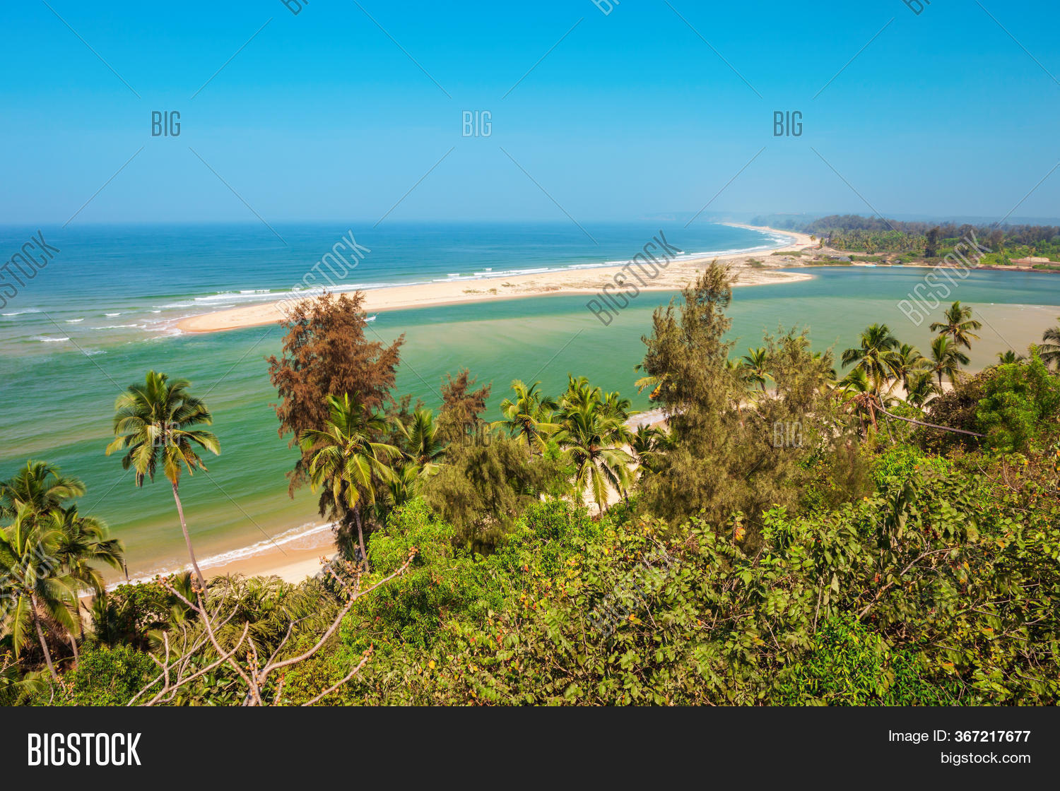Goa Beach Aerial Image & Photo (Free Trial) | Bigstock