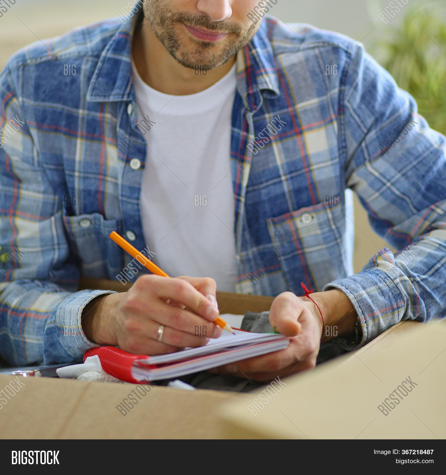 Moving Man Sitting On Image & Photo (Free Trial) | Bigstock