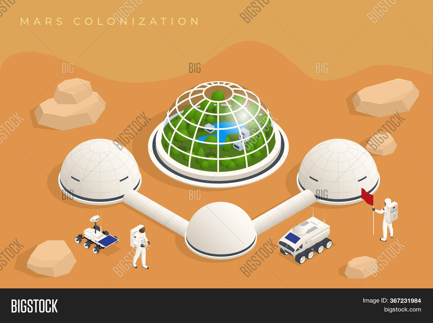 Isometric Mars Image & Photo (Free Trial) | Bigstock
