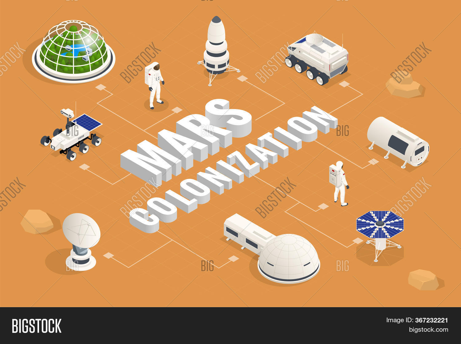 Isometric Mars Image & Photo (Free Trial) | Bigstock