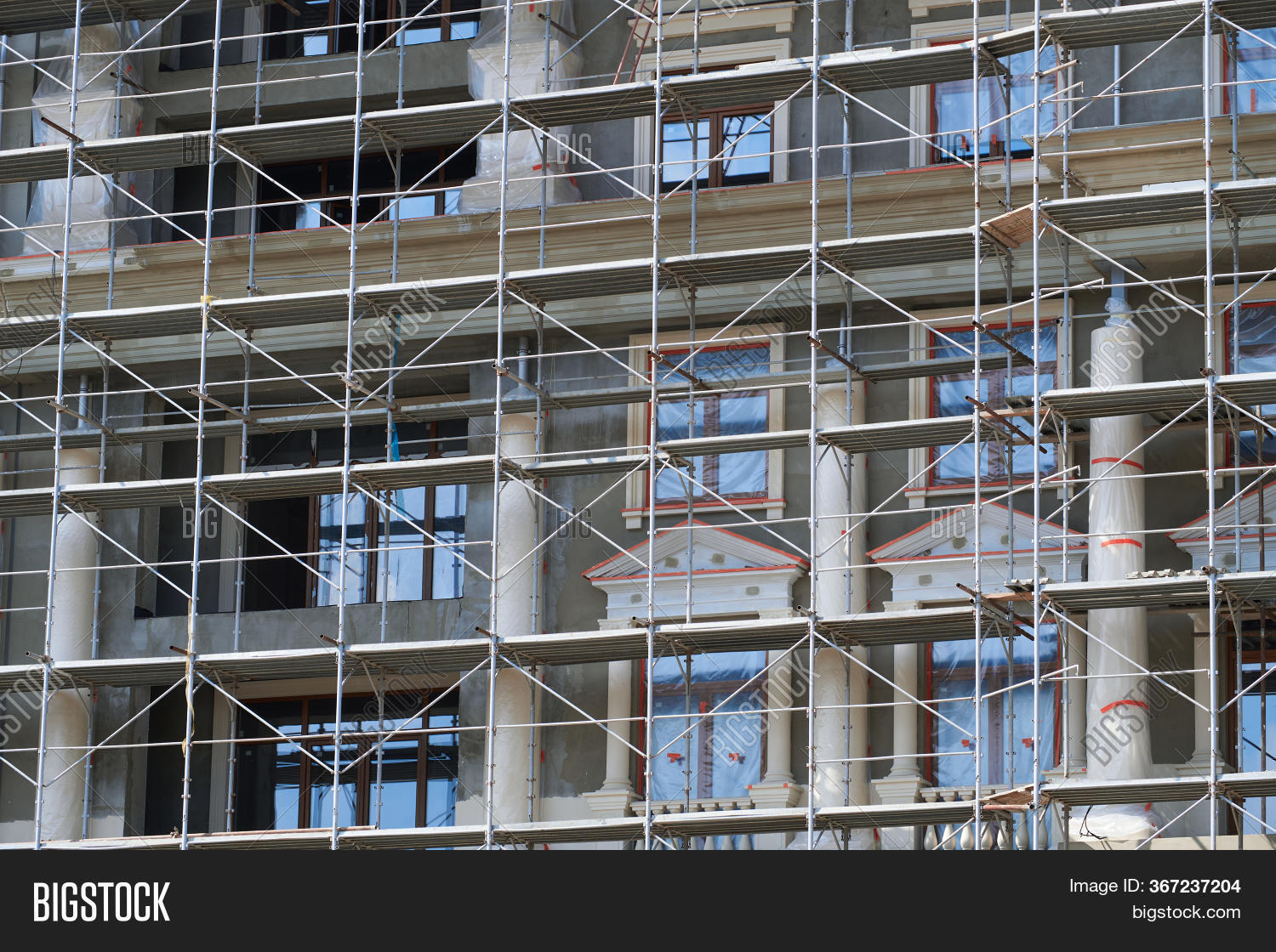 Scaffolding Facade Image & Photo (Free Trial) | Bigstock