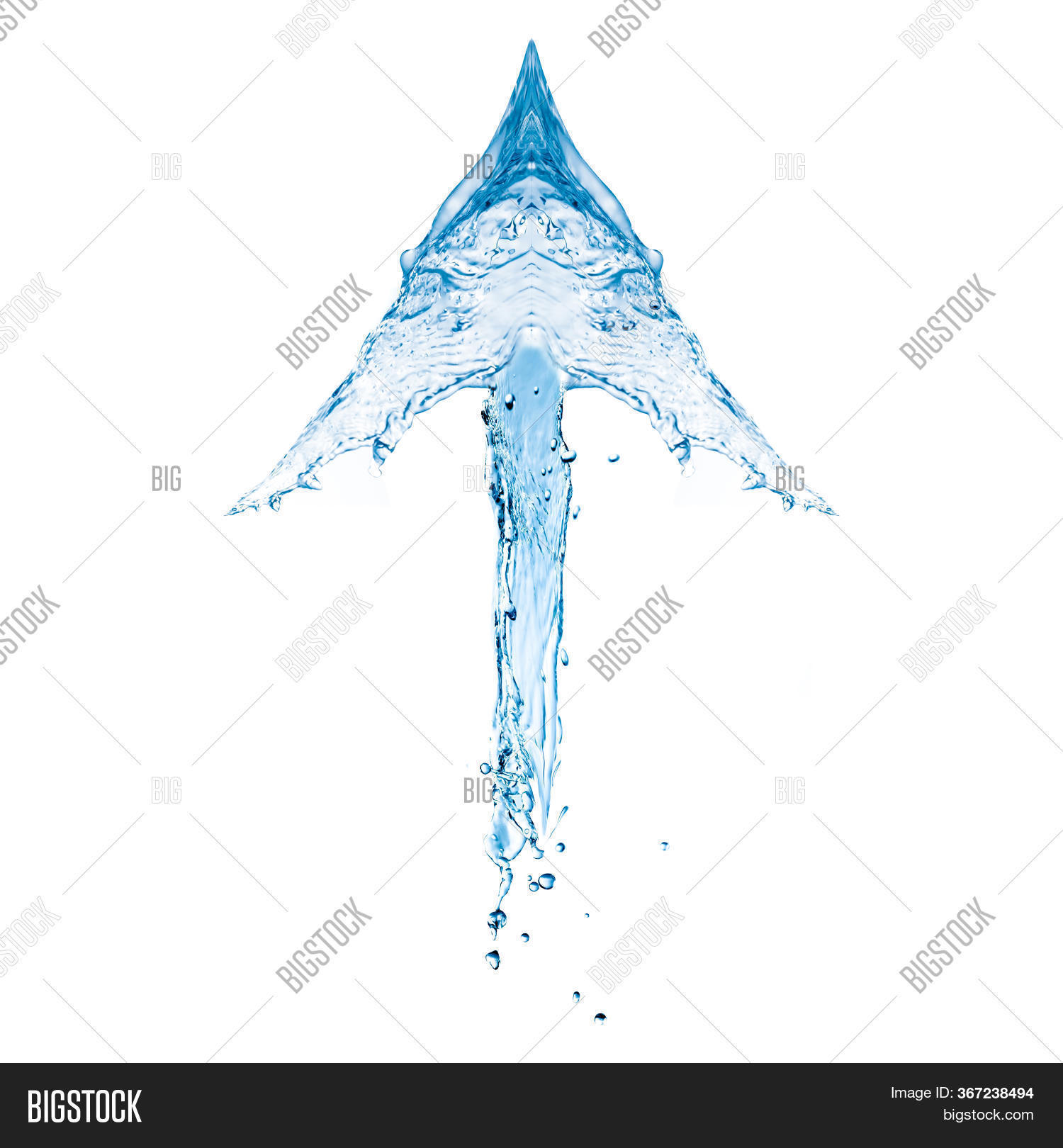 Water Arrow Showing Image & Photo (Free Trial) | Bigstock