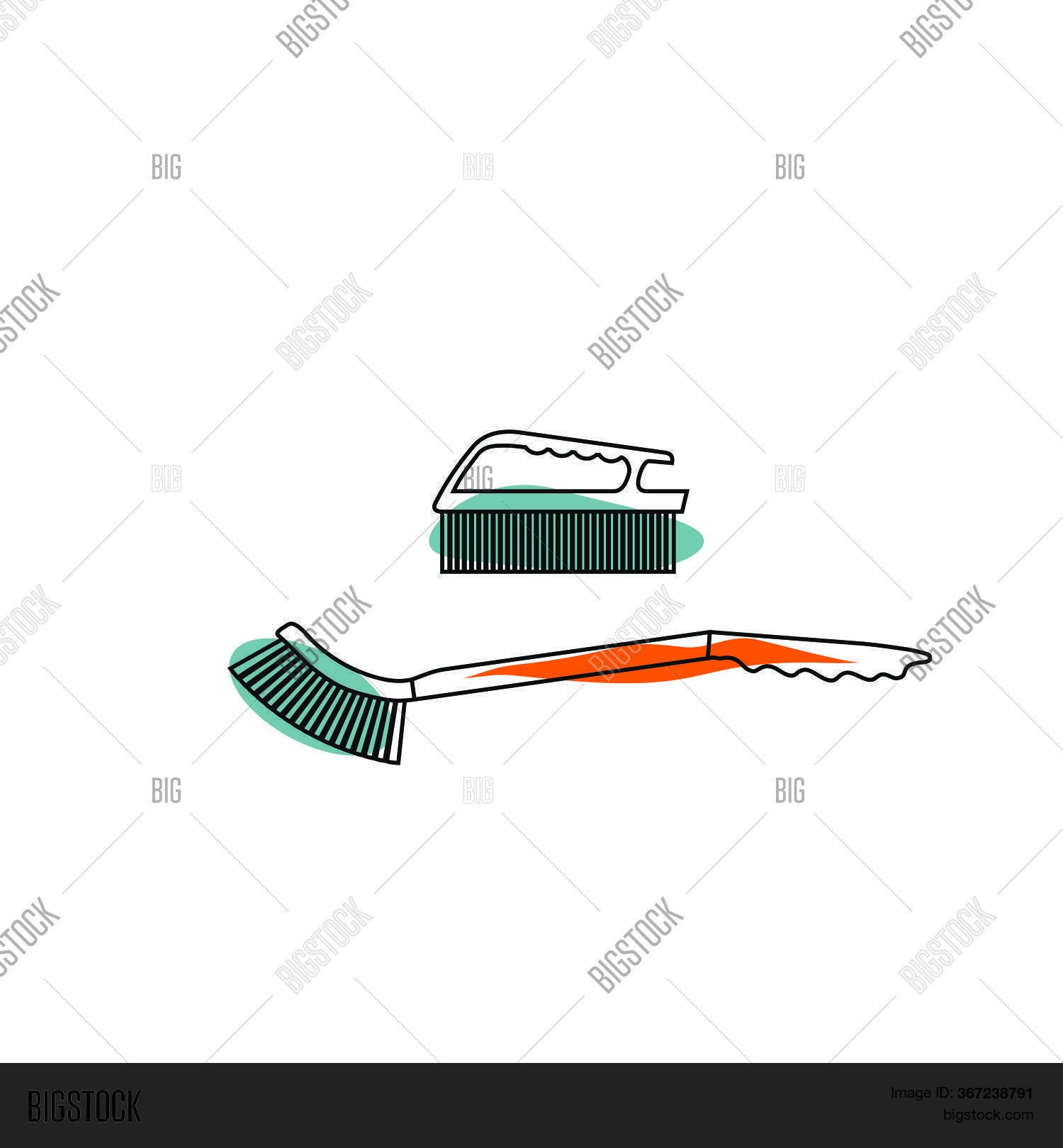 Toilet Brush Scrub Vector & Photo (Free Trial) | Bigstock