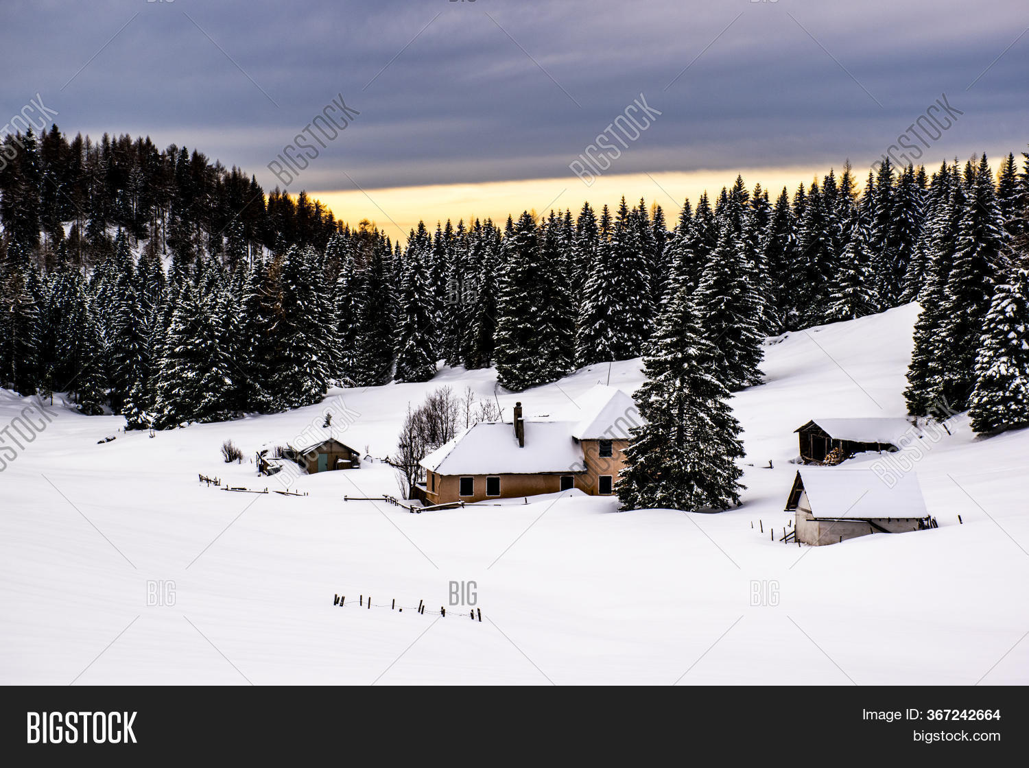 Alpine Snowy Landscape Image & Photo (Free Trial) | Bigstock