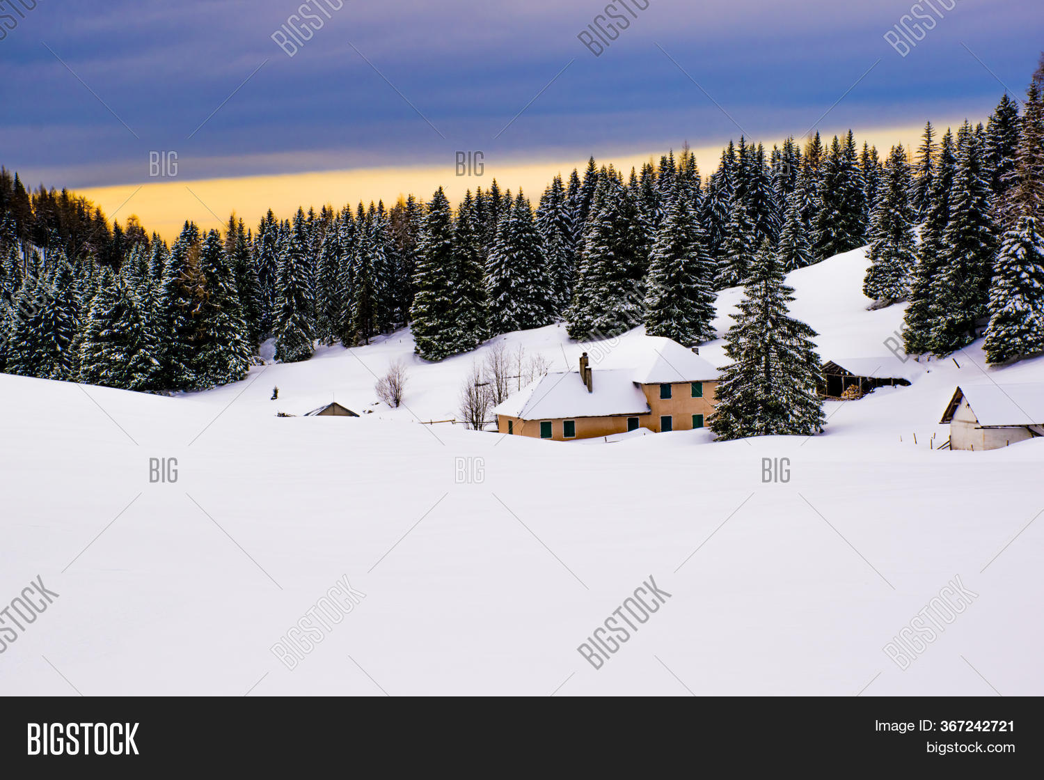 Alpine Snowy Landscape Image & Photo (Free Trial) | Bigstock