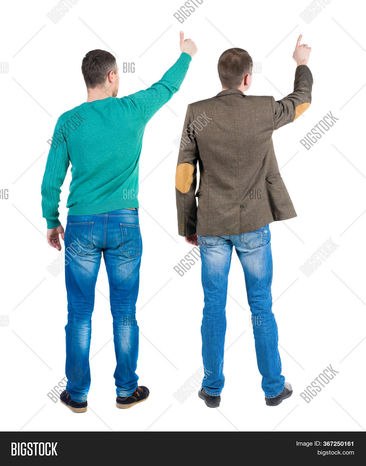 Back View Two Man Image & Photo (Free Trial) | Bigstock