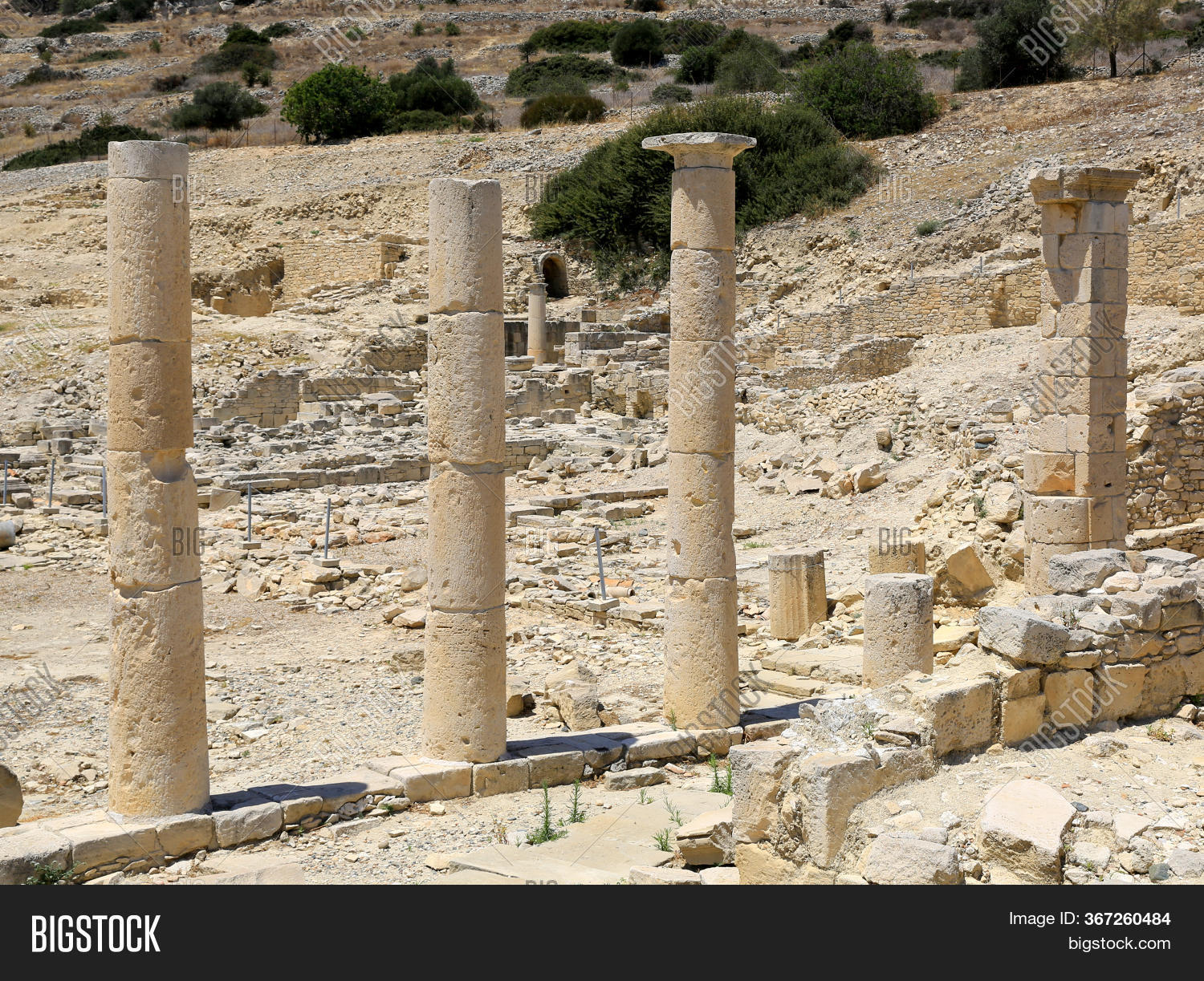 Old Stone Pillars Image & Photo (Free Trial) | Bigstock