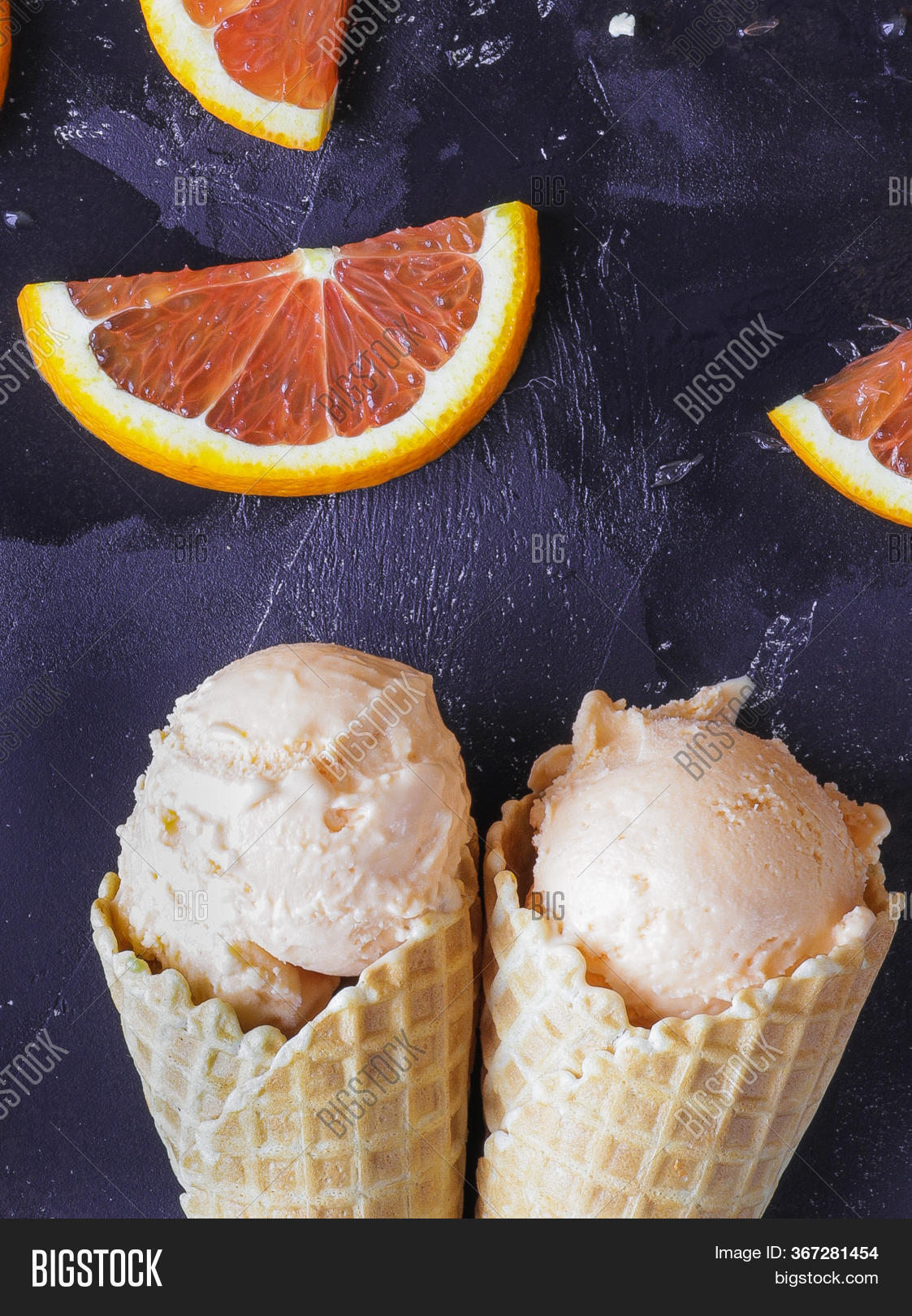 Orange Ice Cream Image & Photo (Free Trial) | Bigstock