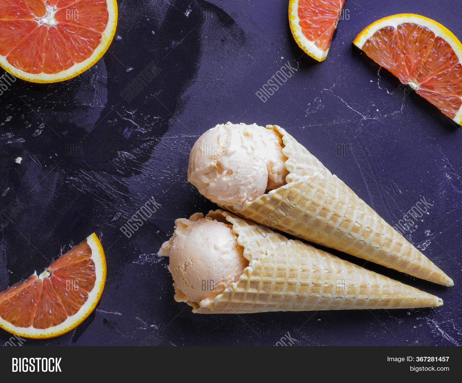 Orange Ice Cream Image & Photo (Free Trial) | Bigstock