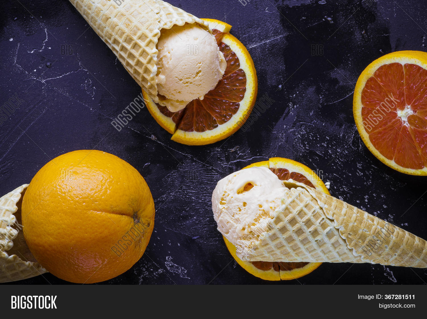 Orange Ice Cream Image & Photo (Free Trial) | Bigstock