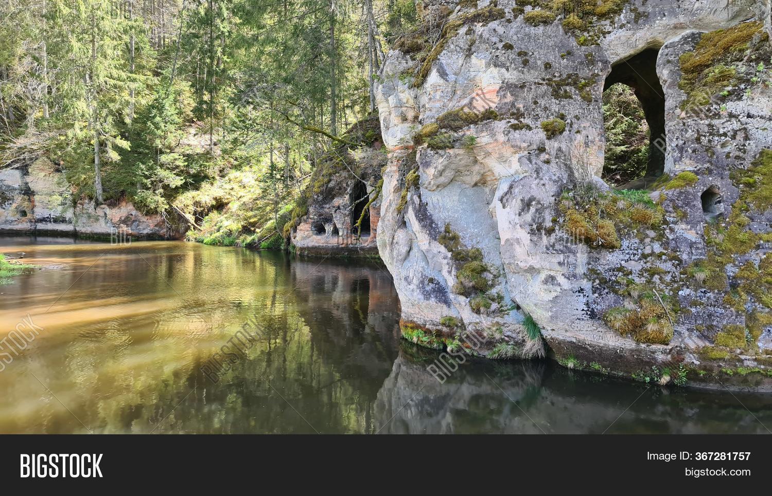 Sand Cliffs By River Image & Photo (Free Trial) | Bigstock