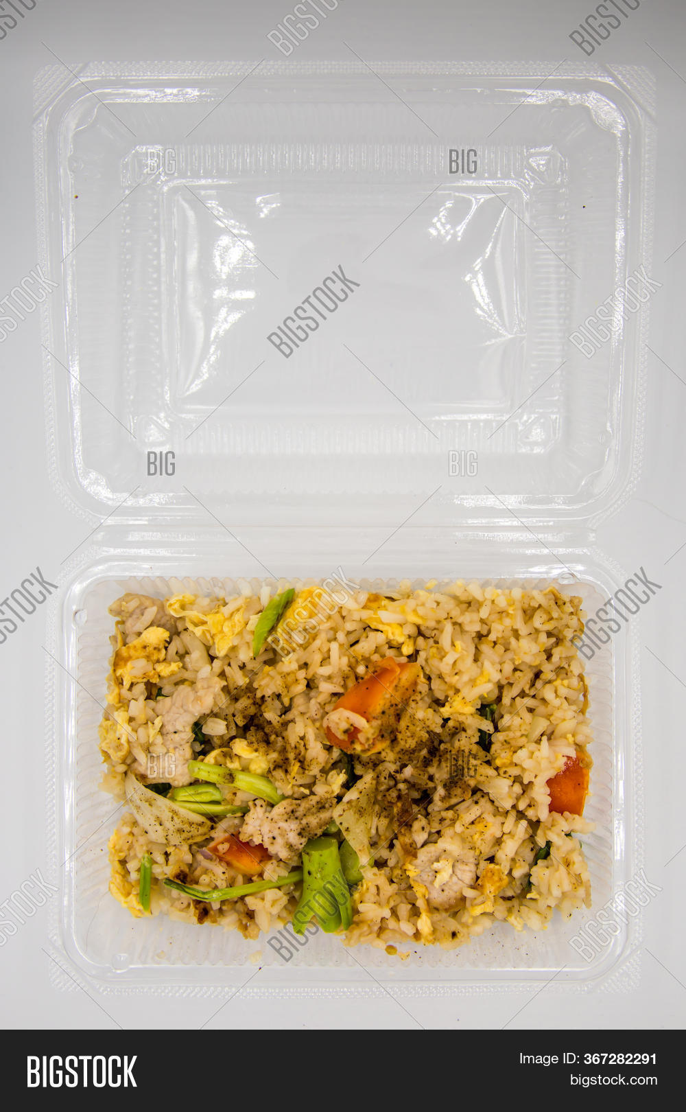 Fried Rice Box Placed Image & Photo (Free Trial) | Bigstock
